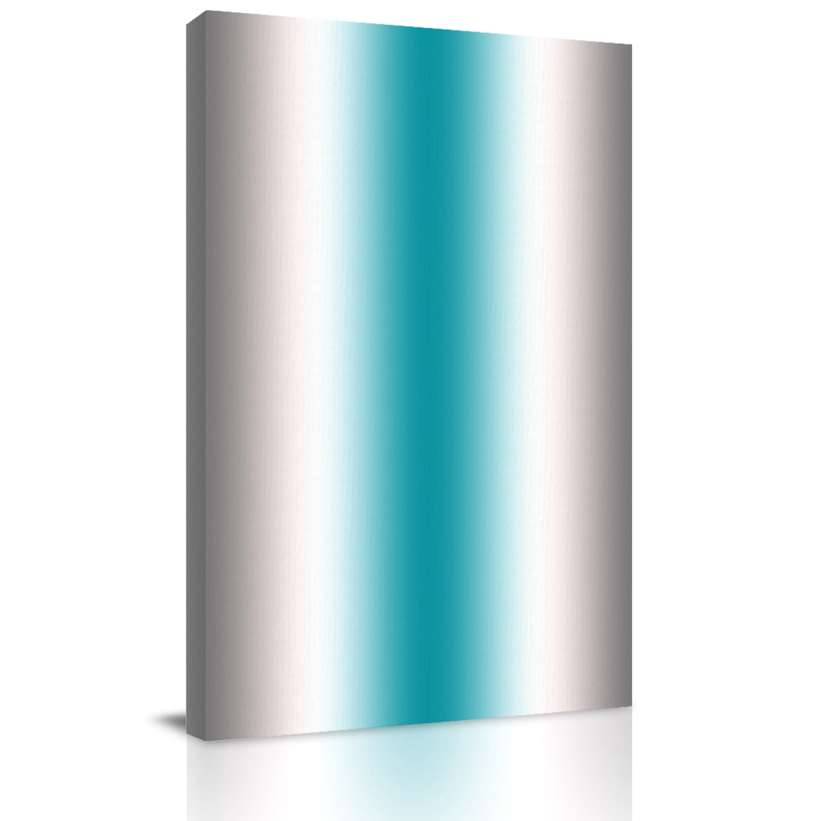 Abstract Canvas Wall Art for Living Room, Dark Gray Turquoise Gradient ...