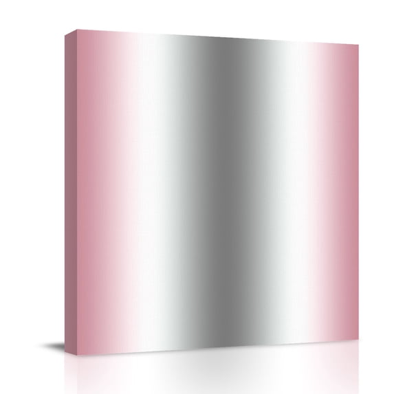 Abstract Canvas Wall Art for Living Room, Gray Pink Gradient Ombre ...
