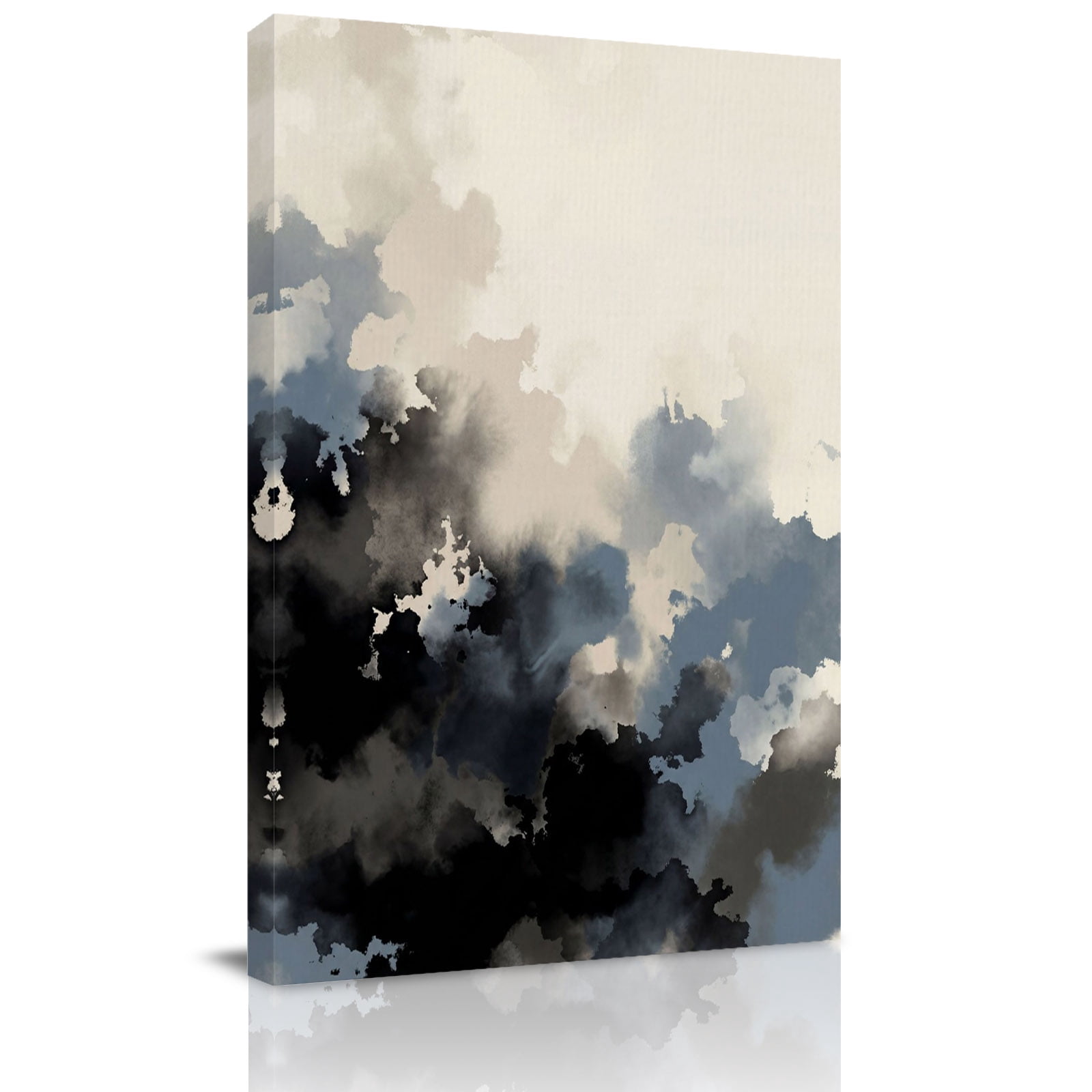 Abstract Canvas Wall Art for Living Room, Oil Painting Industry Style ...