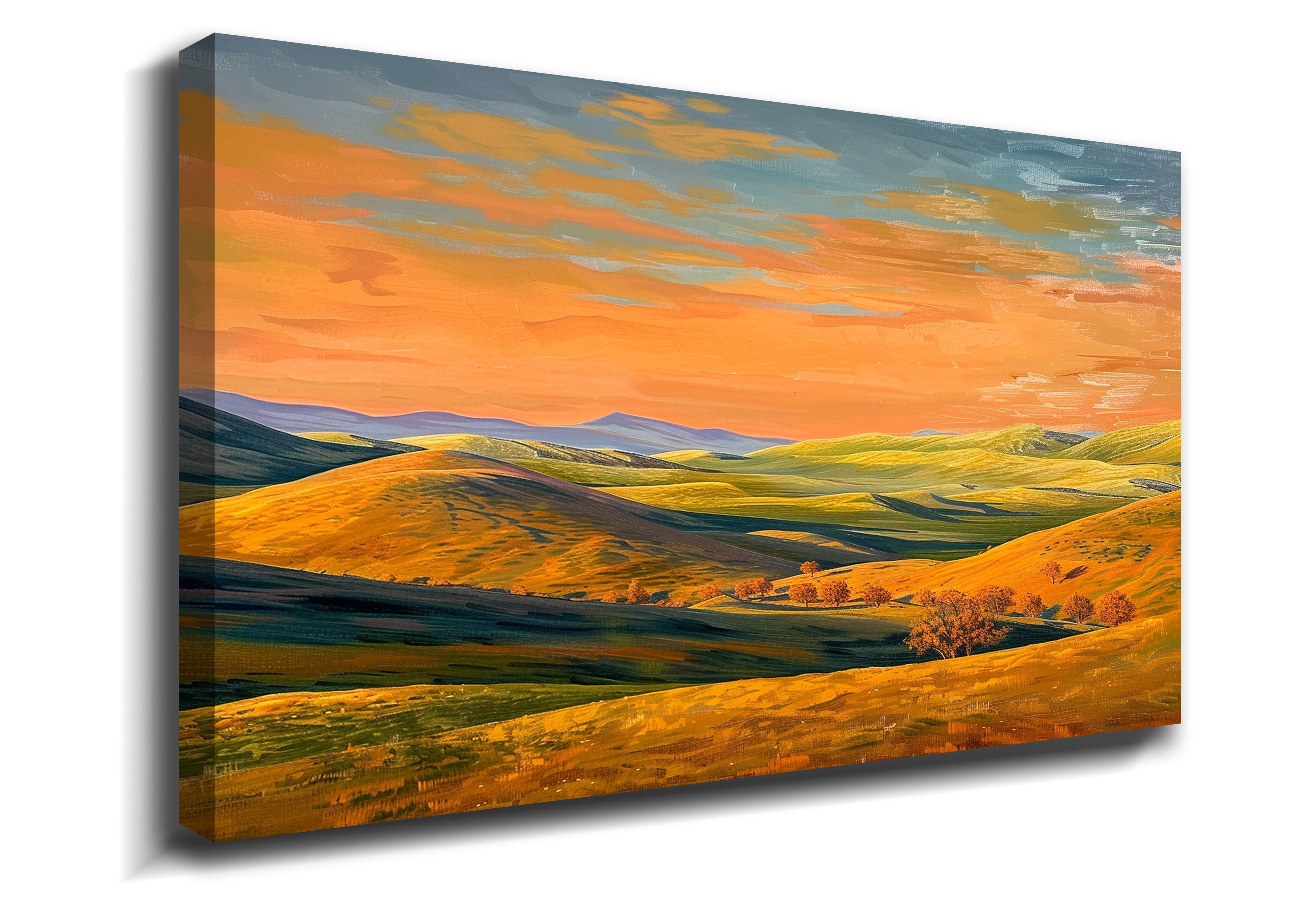 Abstract Canvas Wall Art Palouse 1 Landscape Painting Wall Decor For ...