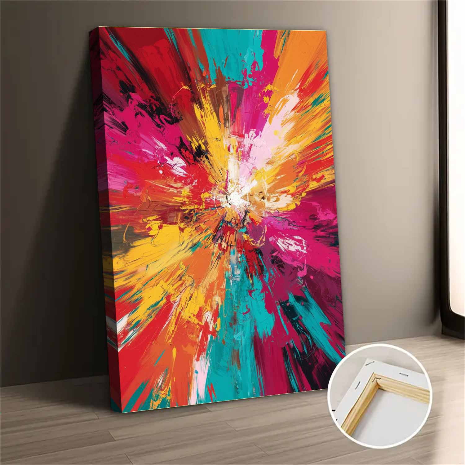 Abstract Canvas Wall Art Prints, Modern Vintage Aesthetic Wall ...