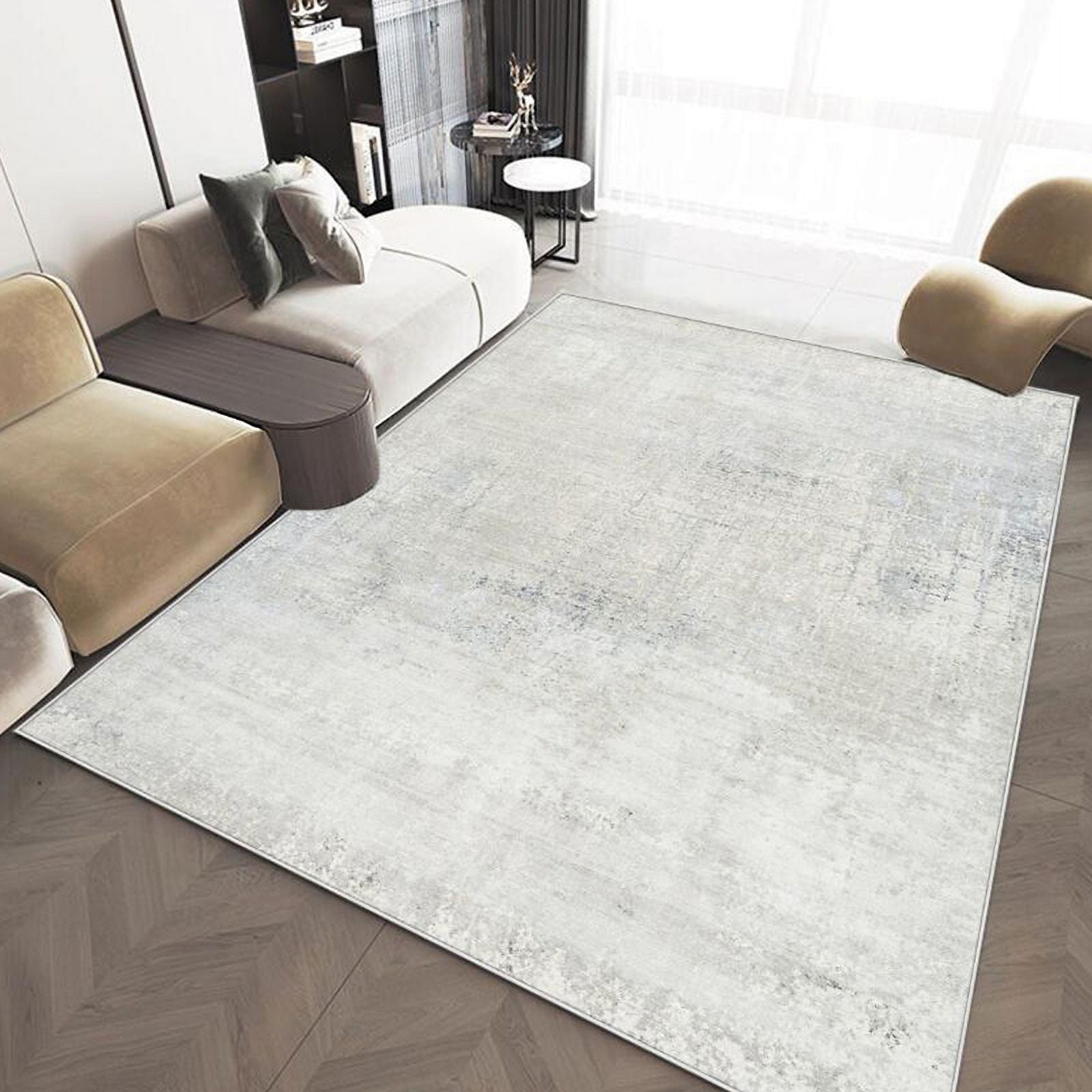 Abstract Carpet Living Room Modern Grey Sofa Area Rugs Light Luxury ...