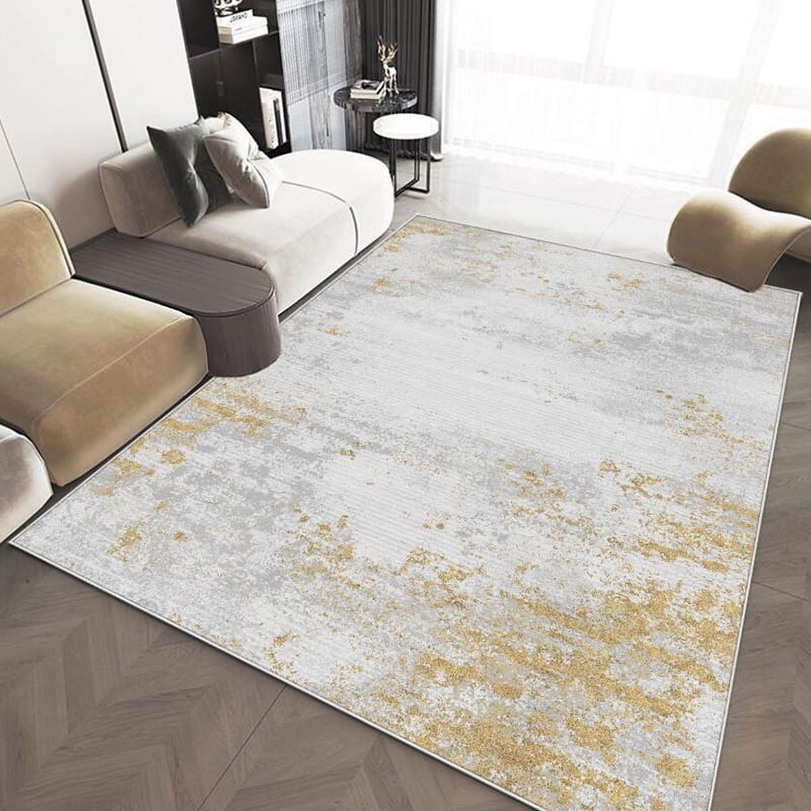Abstract Carpet Living Room Modern Grey Sofa Area Rugs Light Luxury ...