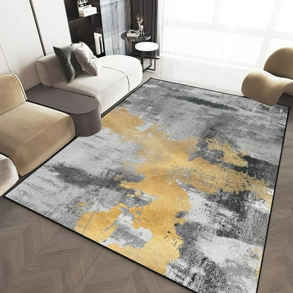 Abstract Carpet Living Room Modern Grey Sofa Area Rugs Light Luxury ...