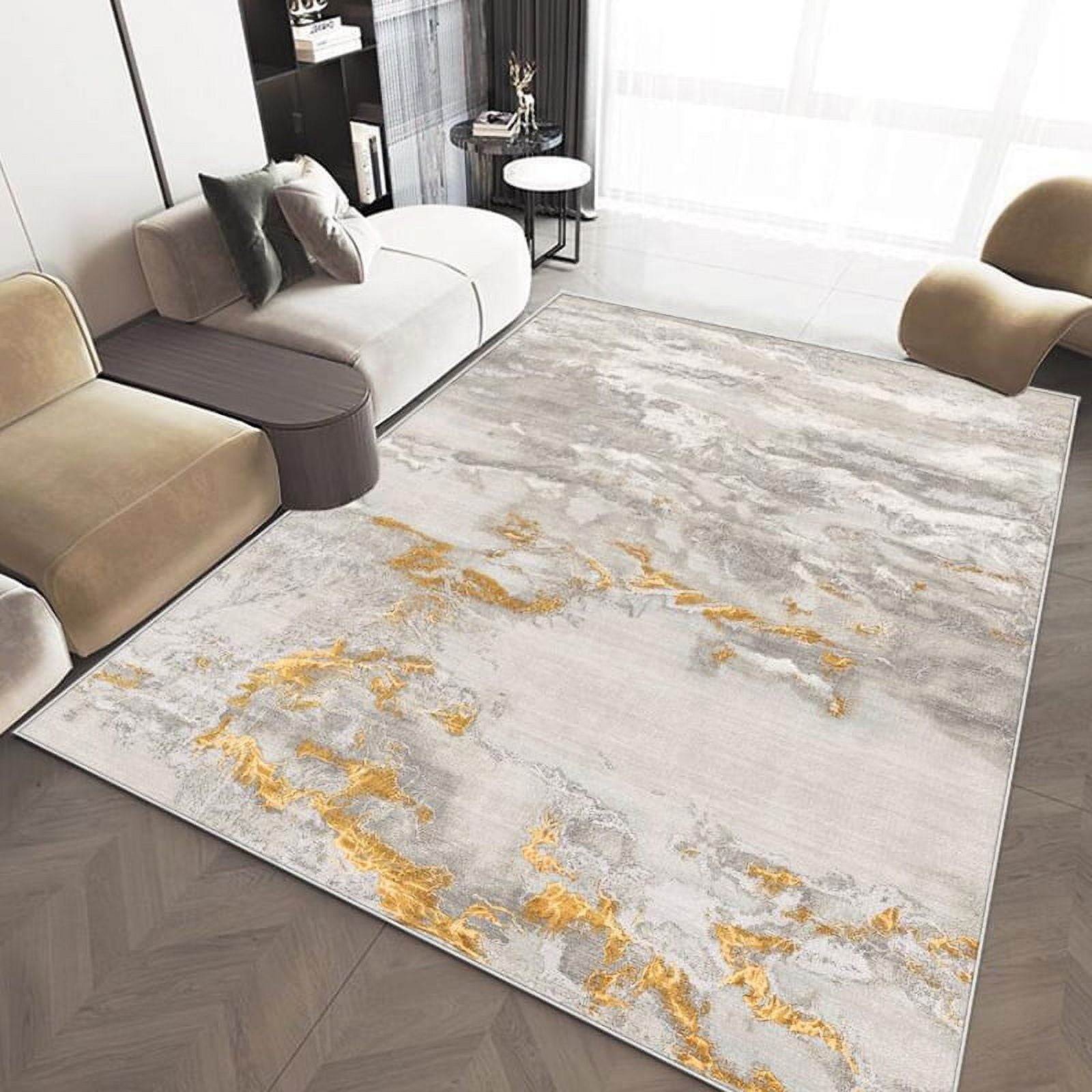 Abstract Carpet Living Room Modern Grey Sofa Area Rugs Light Luxury ...