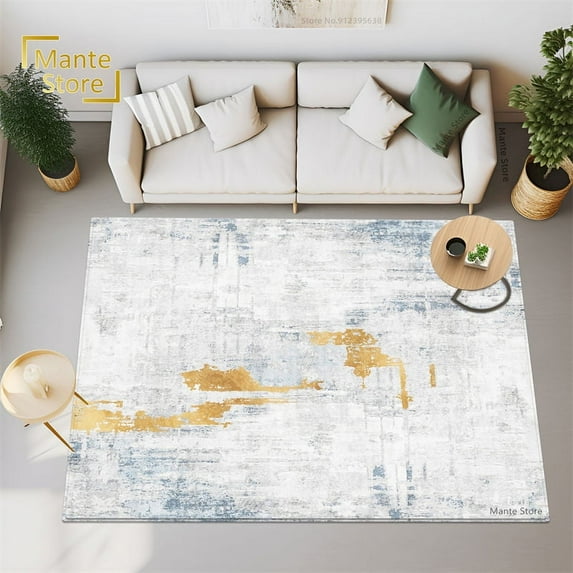 Abstract Carpet Soft Modern Oil Painting Living Room Rug Mat ...