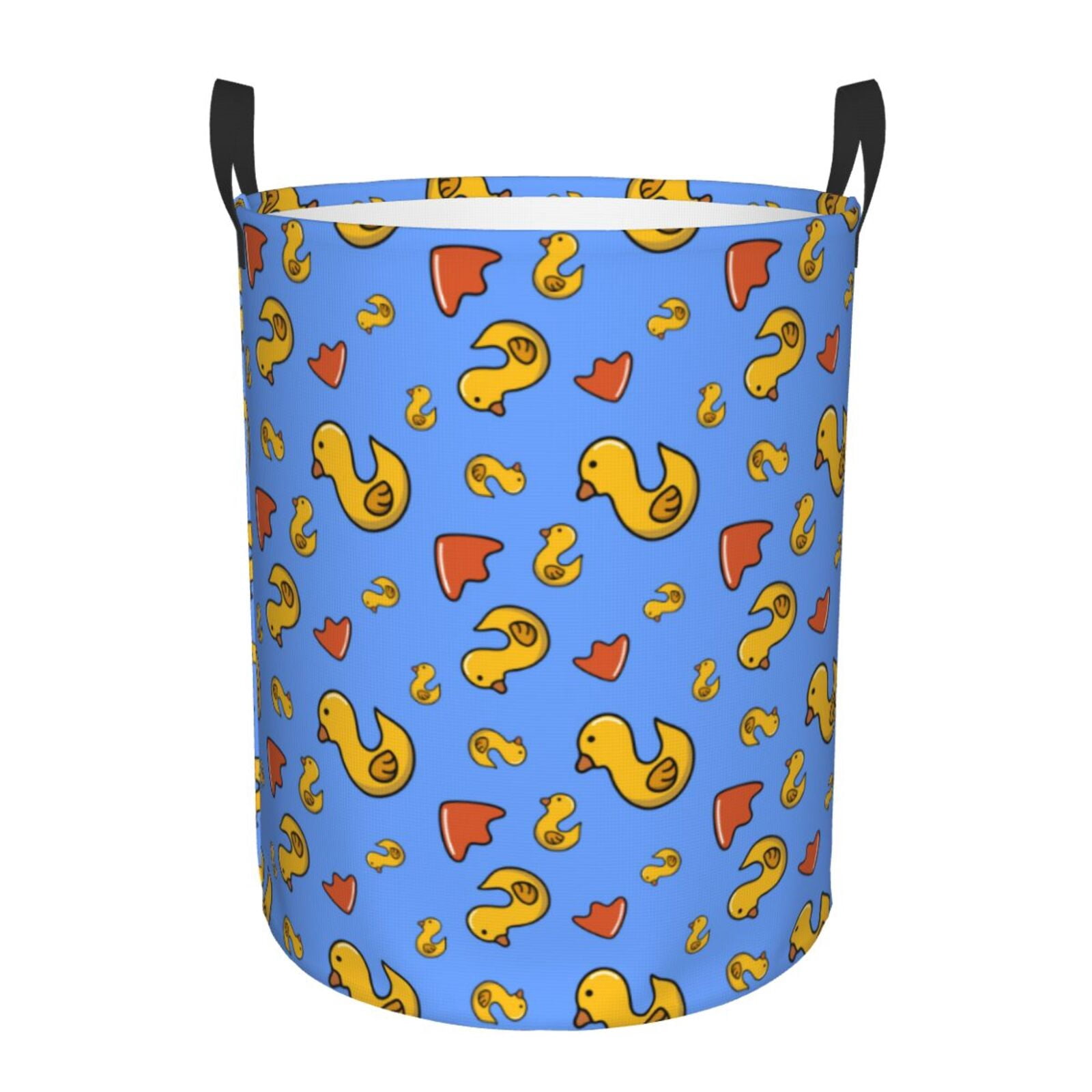Abstract Cartoon Cute Duck Claws Laundry Basket with Handles ...