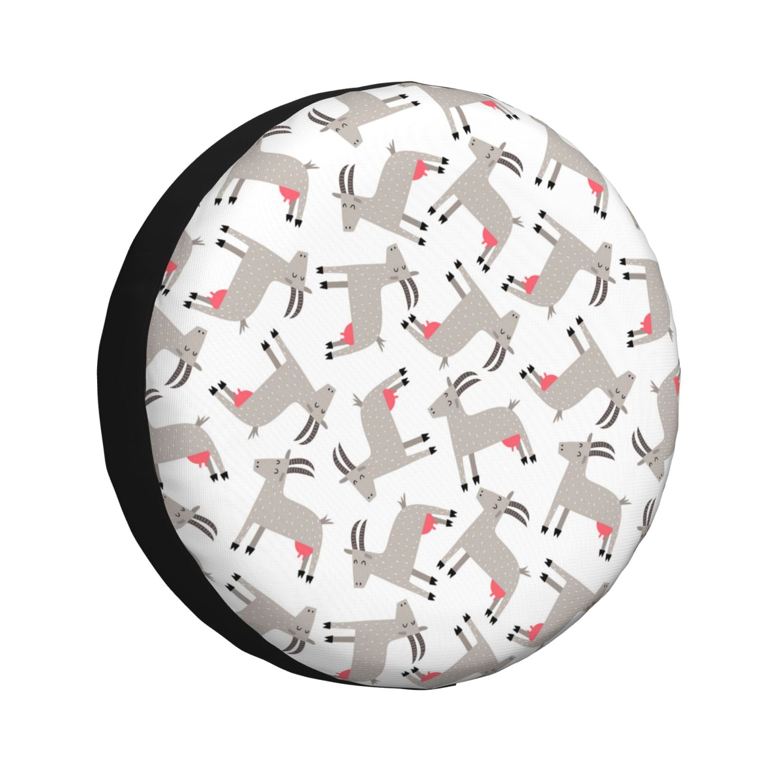 Abstract Cartoon Cute Goat_A Spare Tire Cover for Trailer Camper RV ...