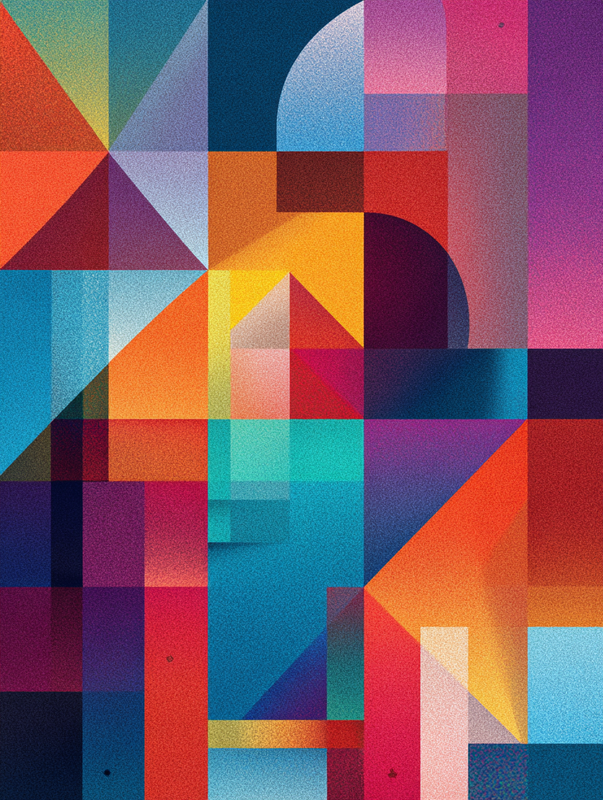 Abstract Cat Art Print Canvas Print， Decorative Art for Living Room ...