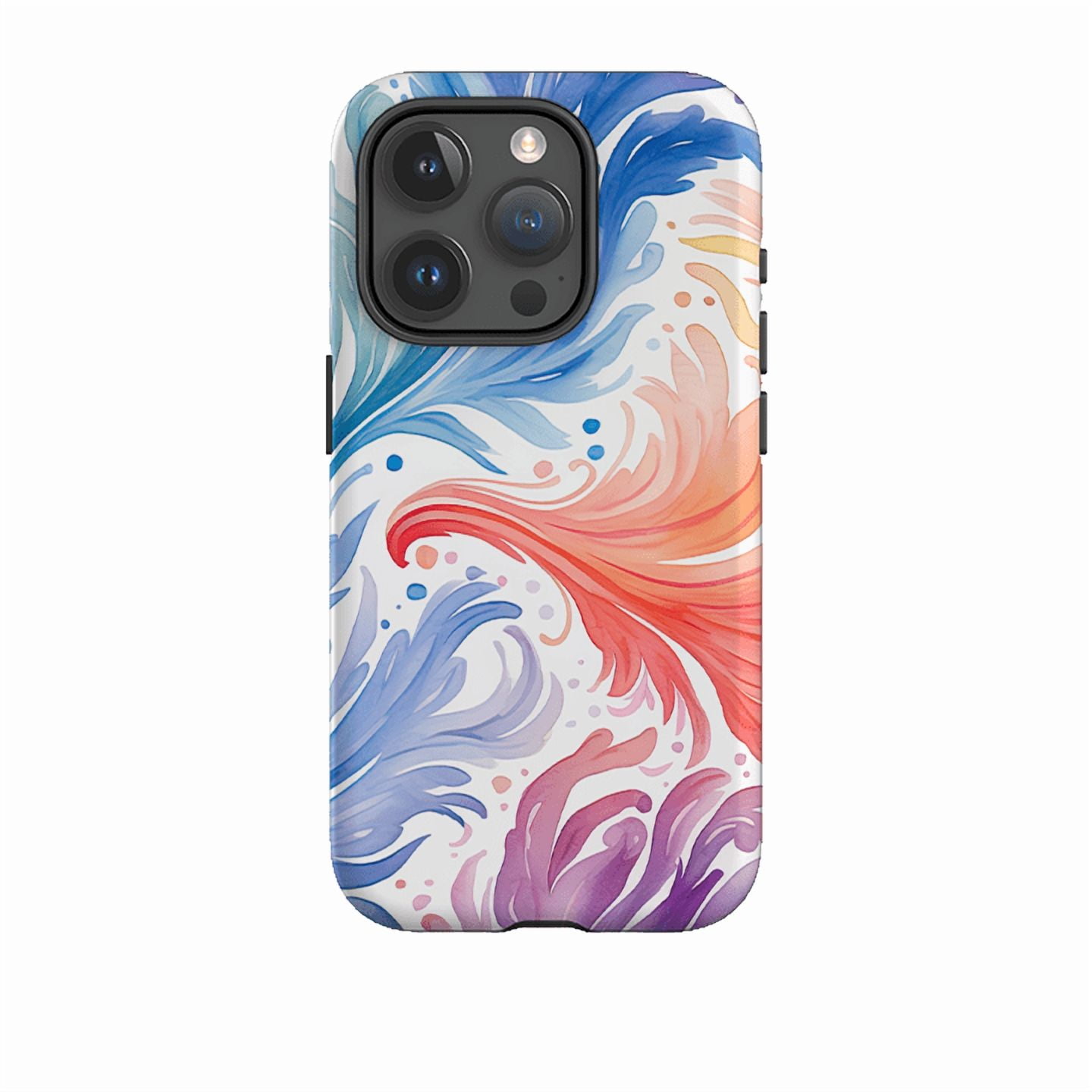 Abstract Celestial Cosmic Waves Dreamy Night Art iPhone Case 17 16 15 ...