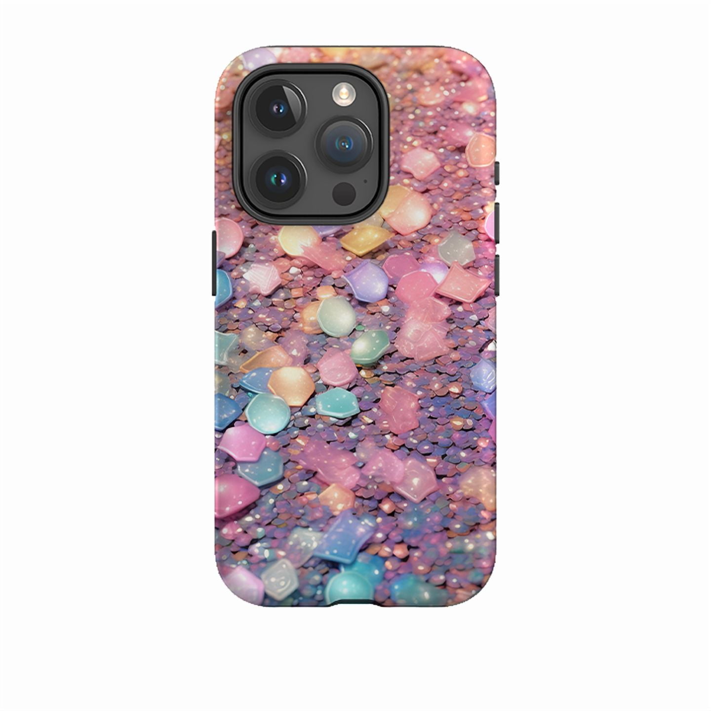 Abstract Celestial Space Pebbles Pattern Art iPhone Case 17 16 15 14 13 ...