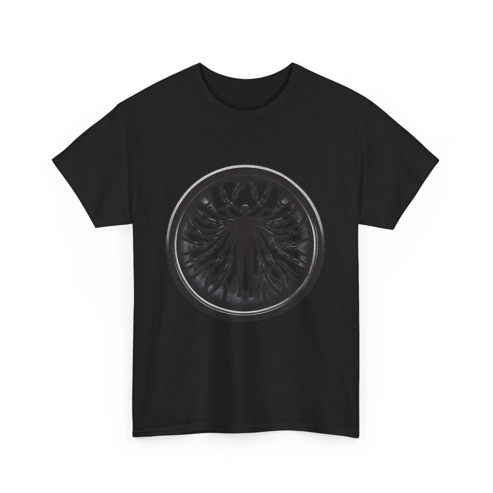 Abstract Chain Silhouette Graphic T-Shirt - Walmart.com