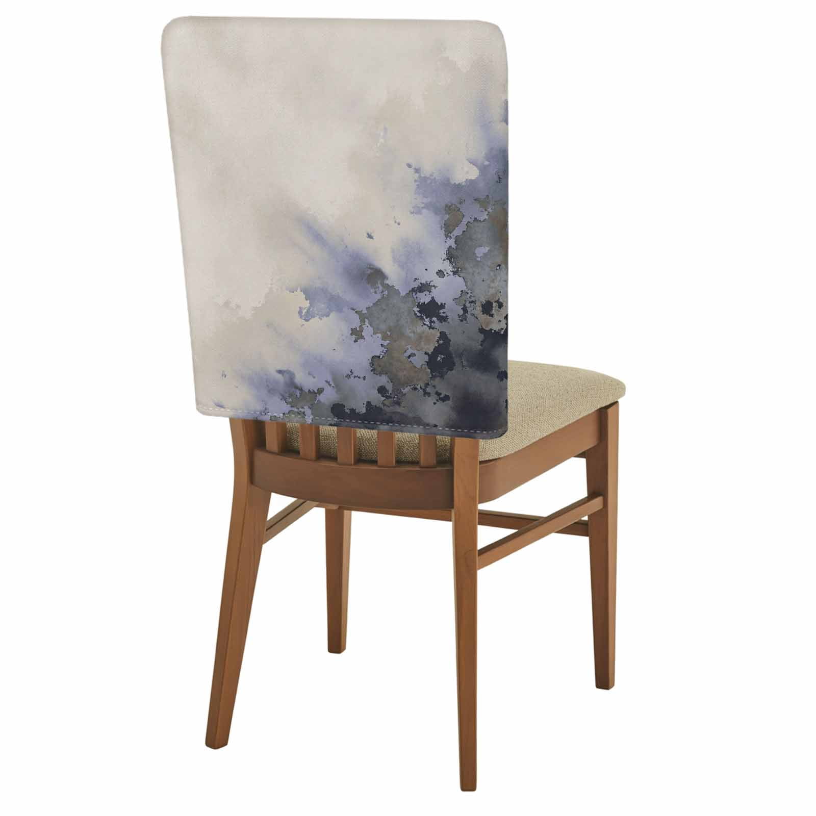 Abstract Chair Back Covers Set of 6 Ink Painting Mottled Gradient ...