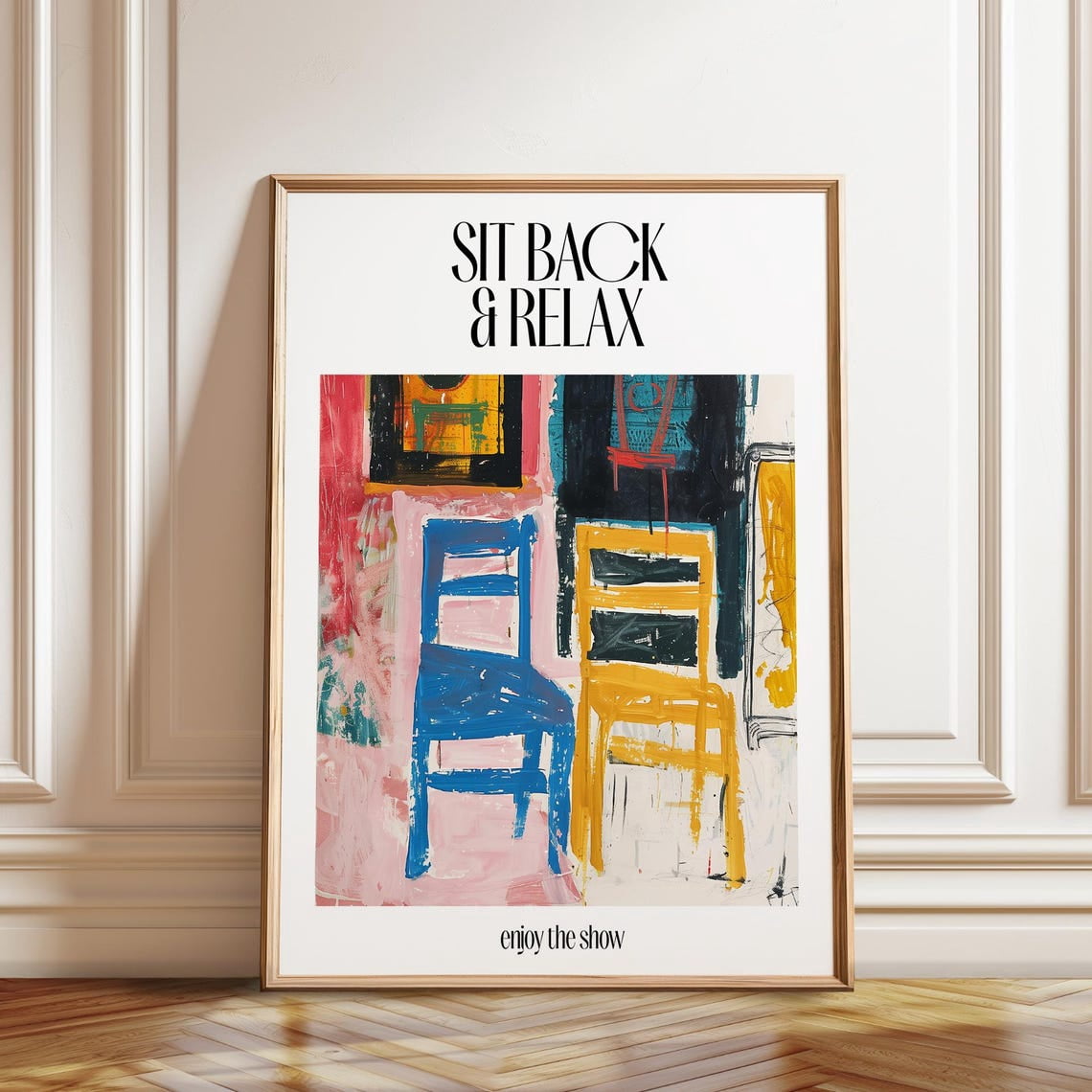 Abstract Chair Poster - Sit Back & Relax Wall Art - Henri Matisse ...