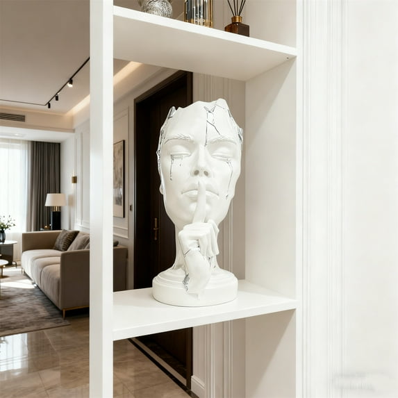 Abstract Character Ornaments, Evil Figurines, Modern Black Flowing Gold ...