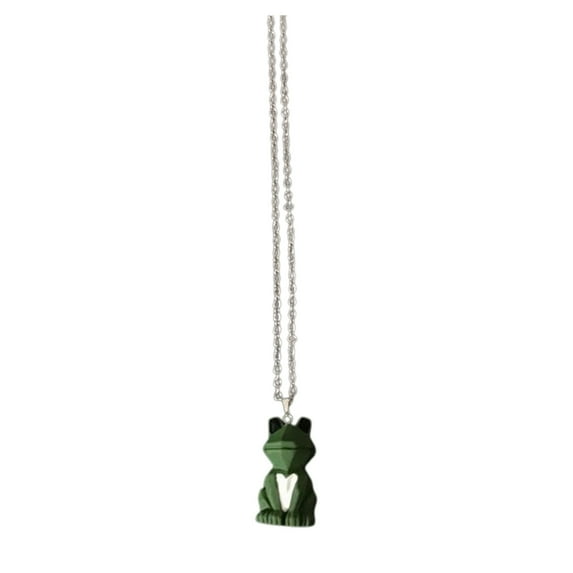 Abstract Charm Long Chain Statement Necklace Resin Materials For Trendy ...