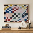 Abstract Checkered Modern Geometric Home Decor, Unframed Canvas ...