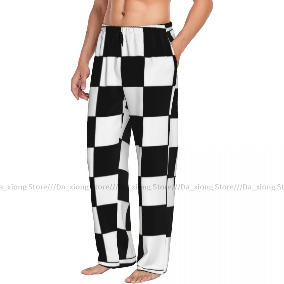 Abstract Chess Pieces With Blackboard Mens Pajamas Pyjamas Pants Lounge ...