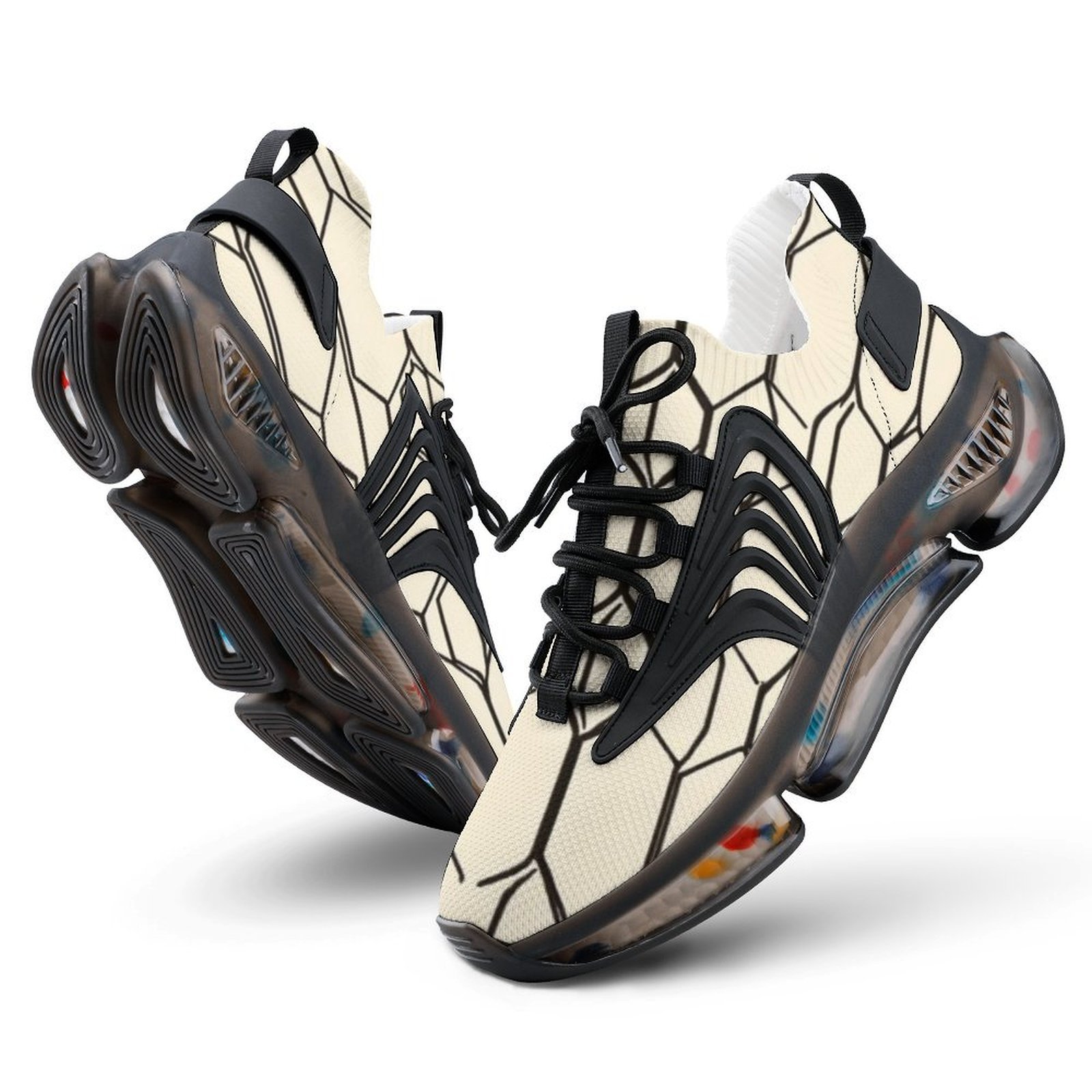 Abstract Chicken Wire Pattern Design Walking Shoes for Men Woman ...