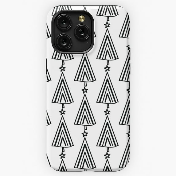 Abstract Christmas Tree Art Design iPhone Case 17 to 11 Pro Max ...