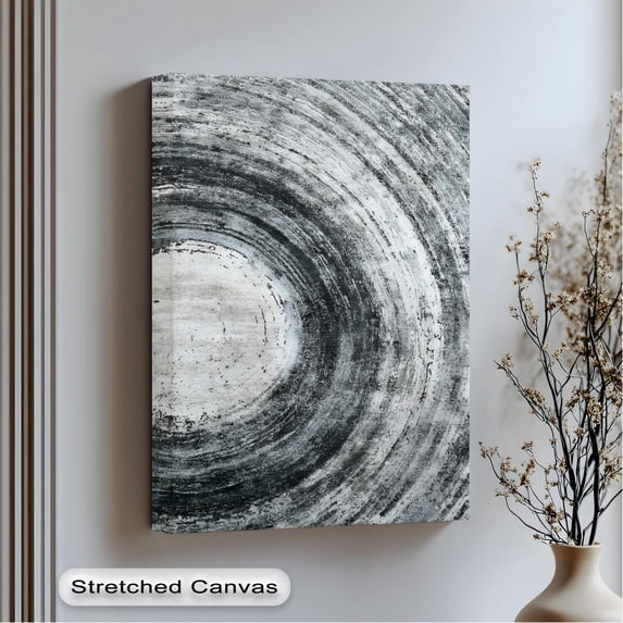 Abstract Circle Art Art Monochrome Decor - Walmart.com