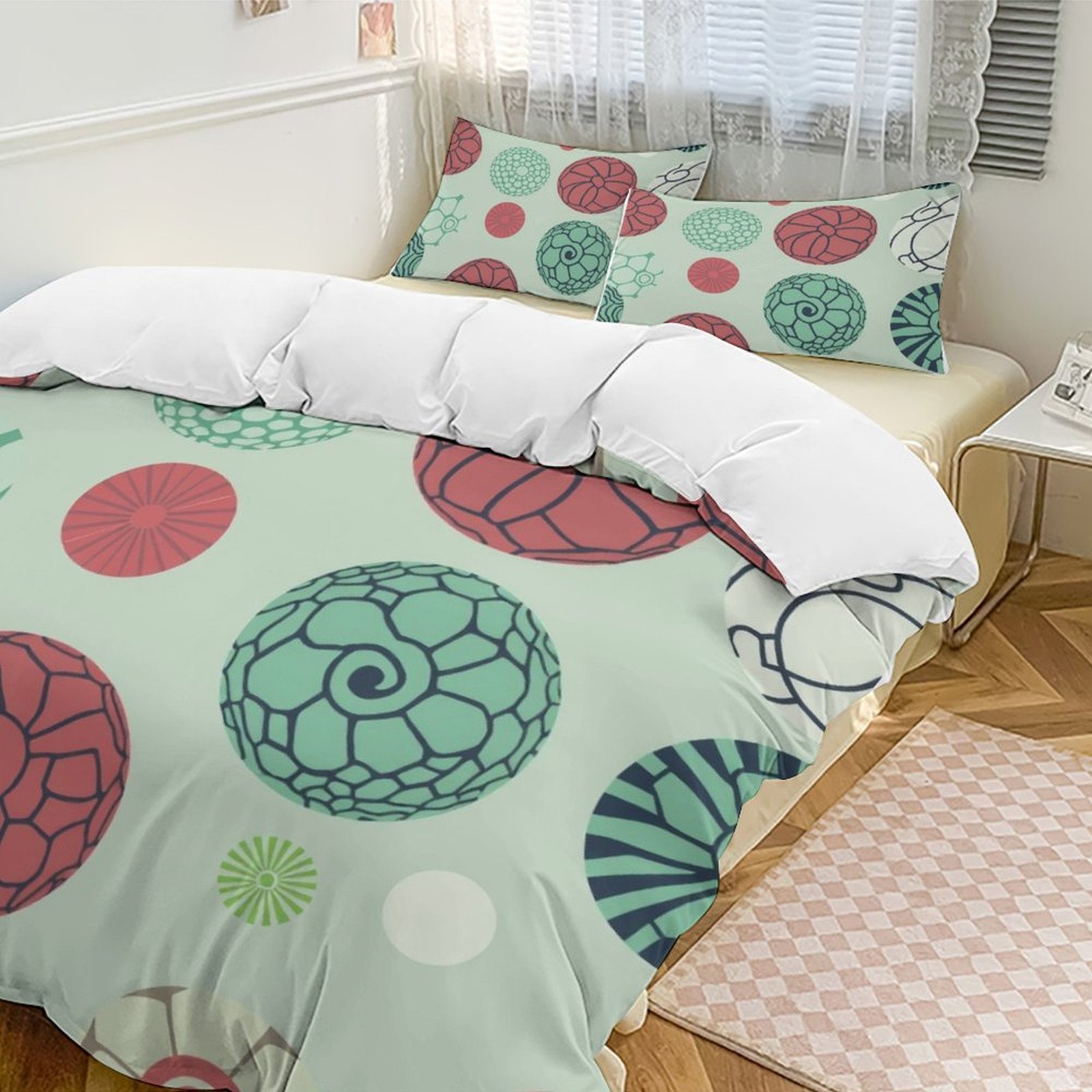 Abstract Circle Pattern Bedding Comforter Set Quilt Bedding Set with 1 ...