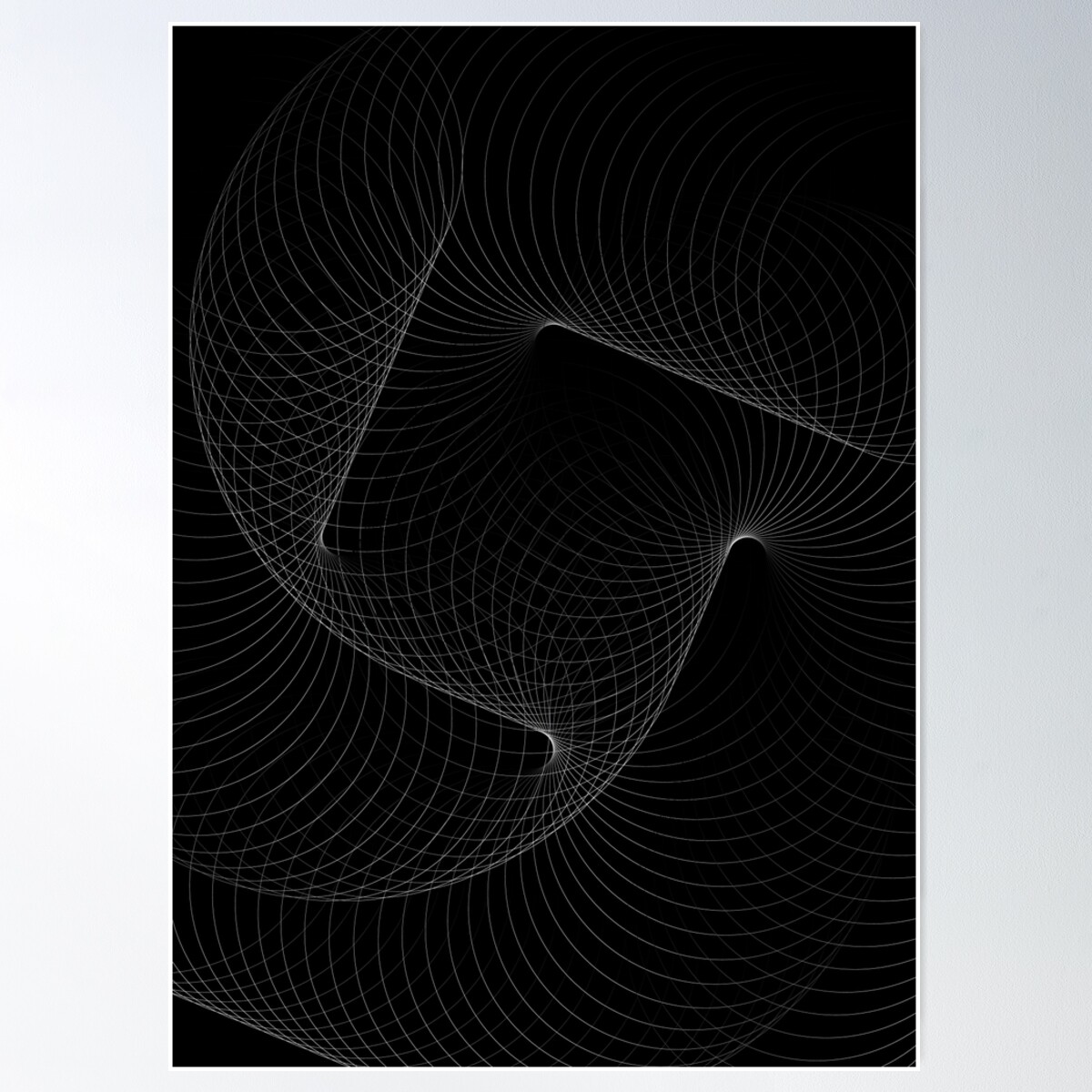 Abstract Circle Pattern Poster Wall Art, Modern Wall Decor For Living ...