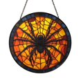 Abstract Circular Glass Style Window Hanging – Modern Home Art ...