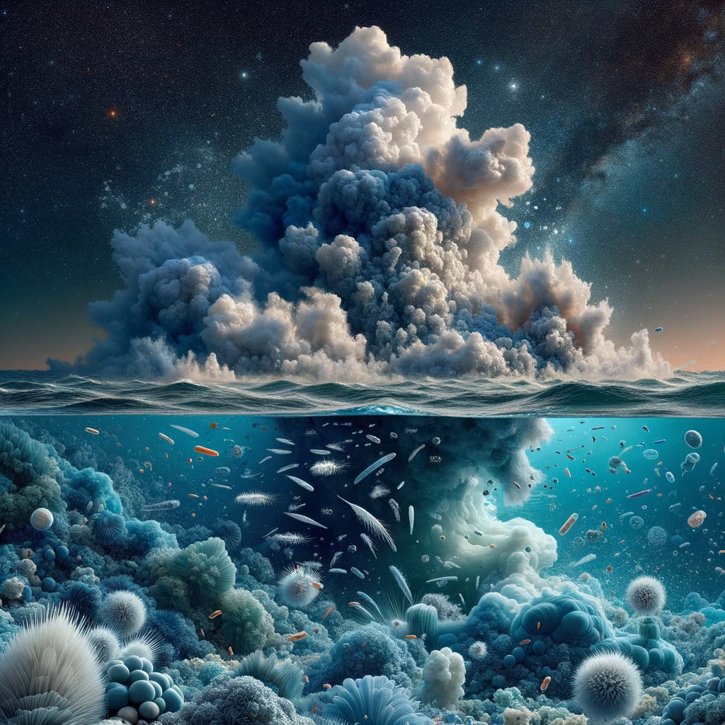 Abstract Cloud Above Macro Ocean 1000 Piece Wooden Jigsaw Puzzle for ...