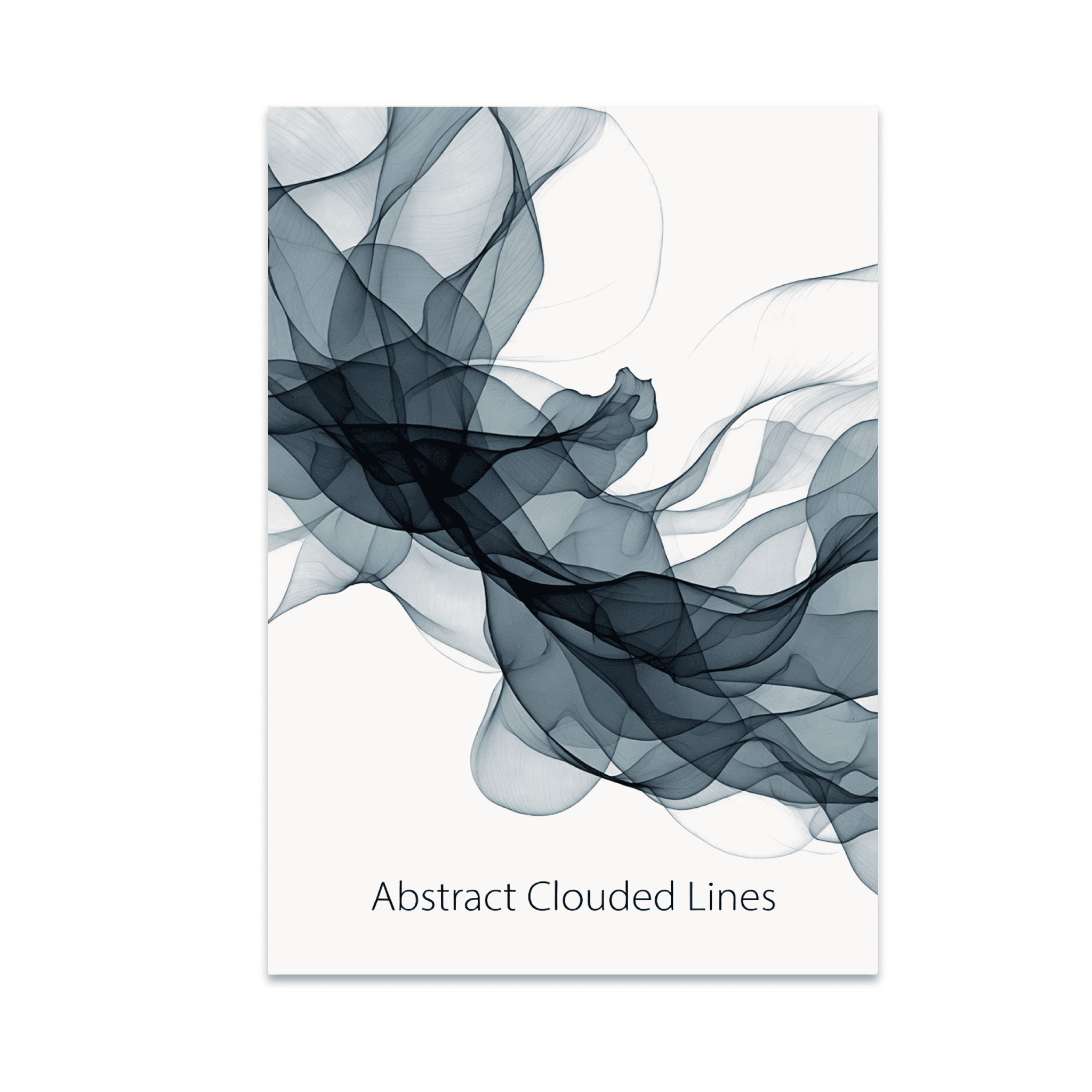 Abstract Clouded Lines Poster Print - Abstract Art Enthusiast - 13x19 ...