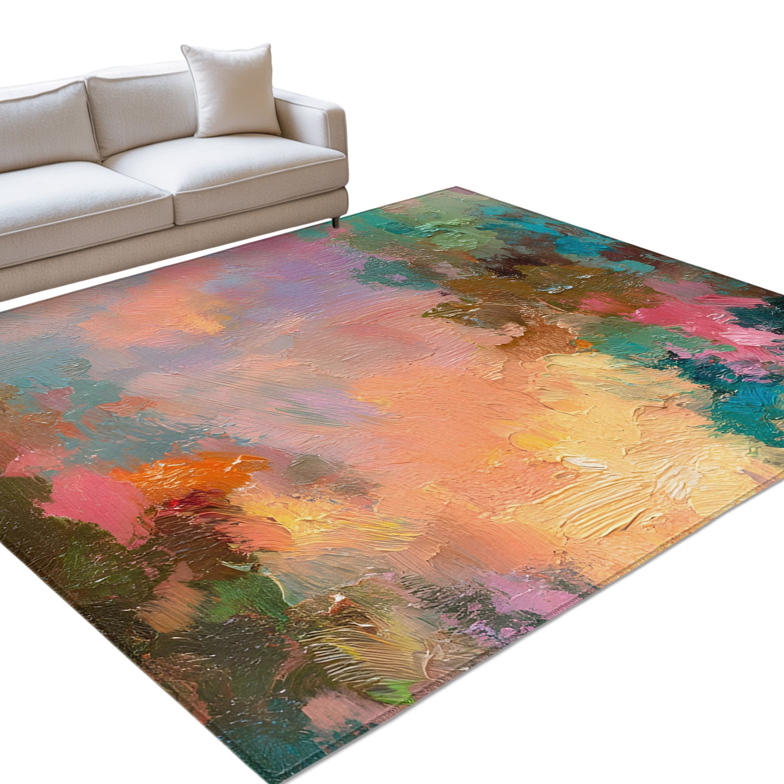 Abstract Clouds Large Area Rugs 6x9ft Sky Landscape Oil Painting ...