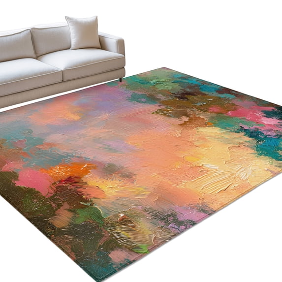 Abstract Clouds Large Area Rugs 6x9ft Sky Landscape Oil Painting ...
