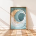 Abstract Coastal Unique Ocean Wall Decor Unframed Paper Print - Walmart.com