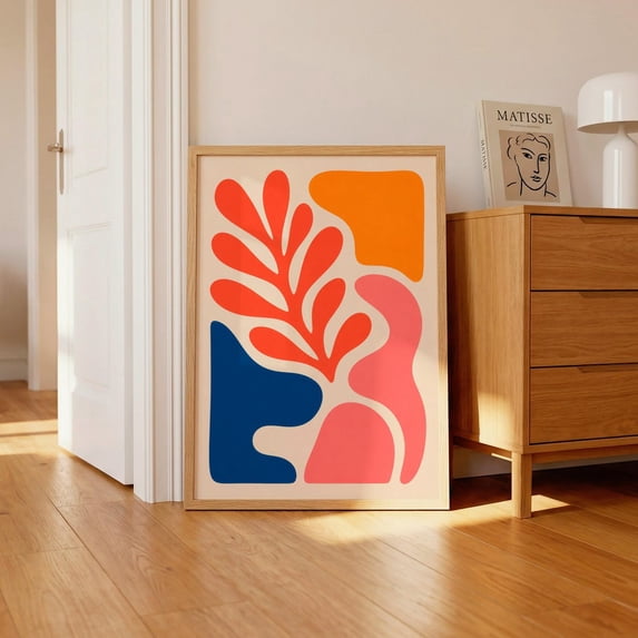 Abstract Coastal Wall Art Modern Mediterranean Minimalist Beach House ...