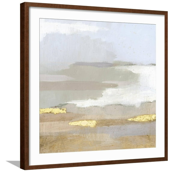Art.com Abstract Coastland II Art Print by Victoria Borges, Brown Frame ...