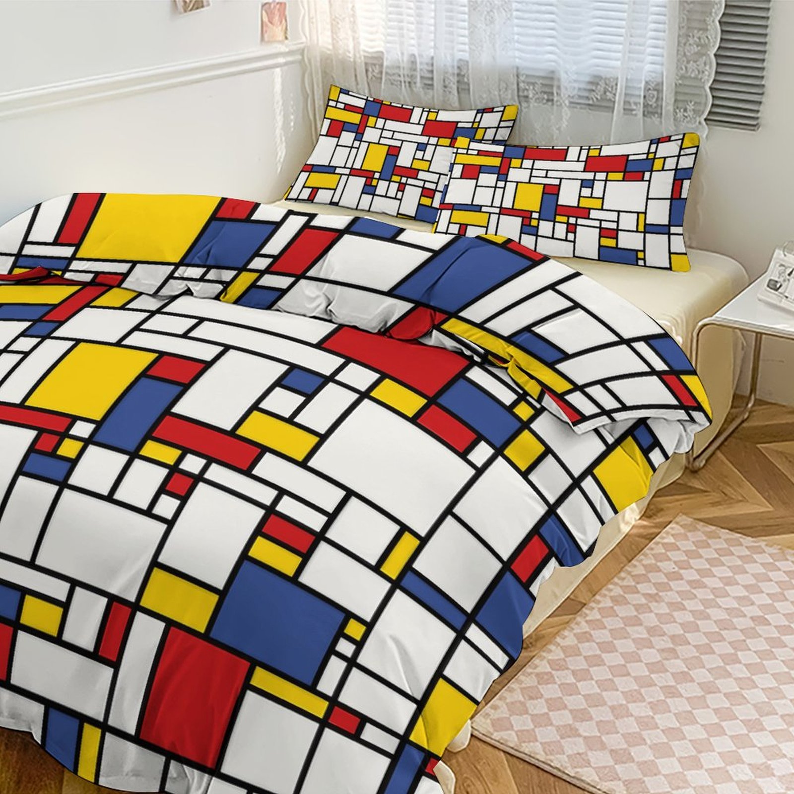 Abstract Color Block 3D Duvet Cover Set Quilt Cover Theme of Kid Boy ...