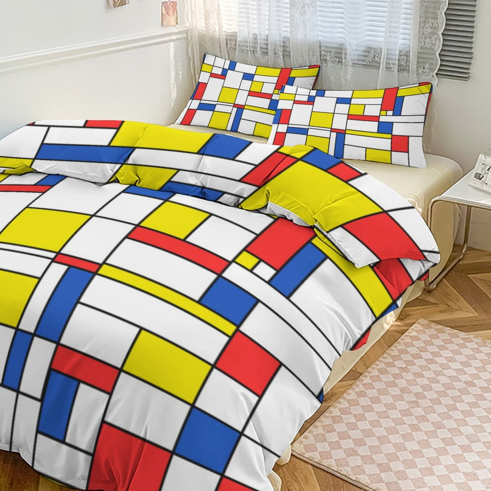 Abstract Color Block 3D Duvet Cover Set Quilt Cover Theme of Kid Boy ...