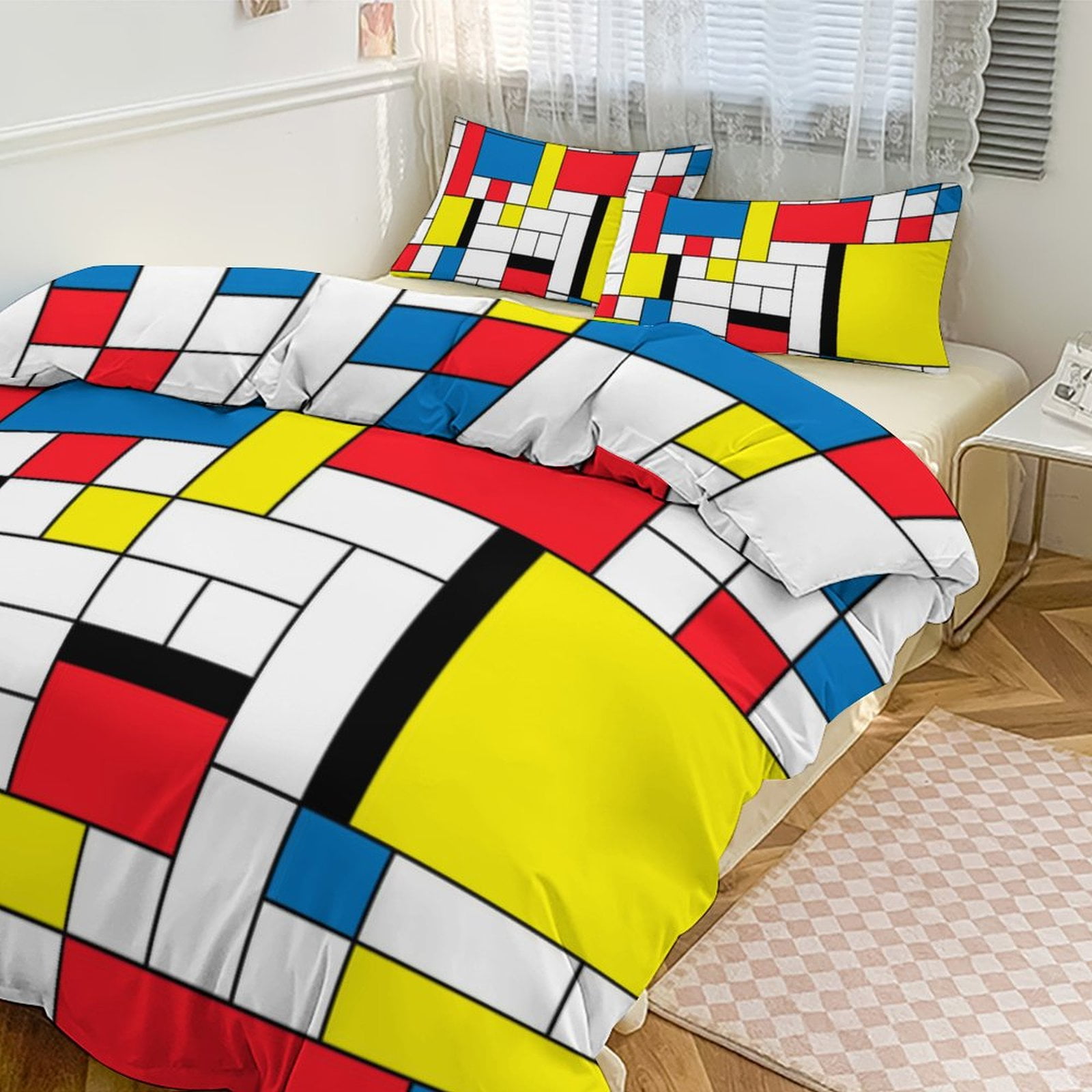Abstract Color Block 3D Duvet Cover Set Quilt Cover Theme of Kid Boy ...