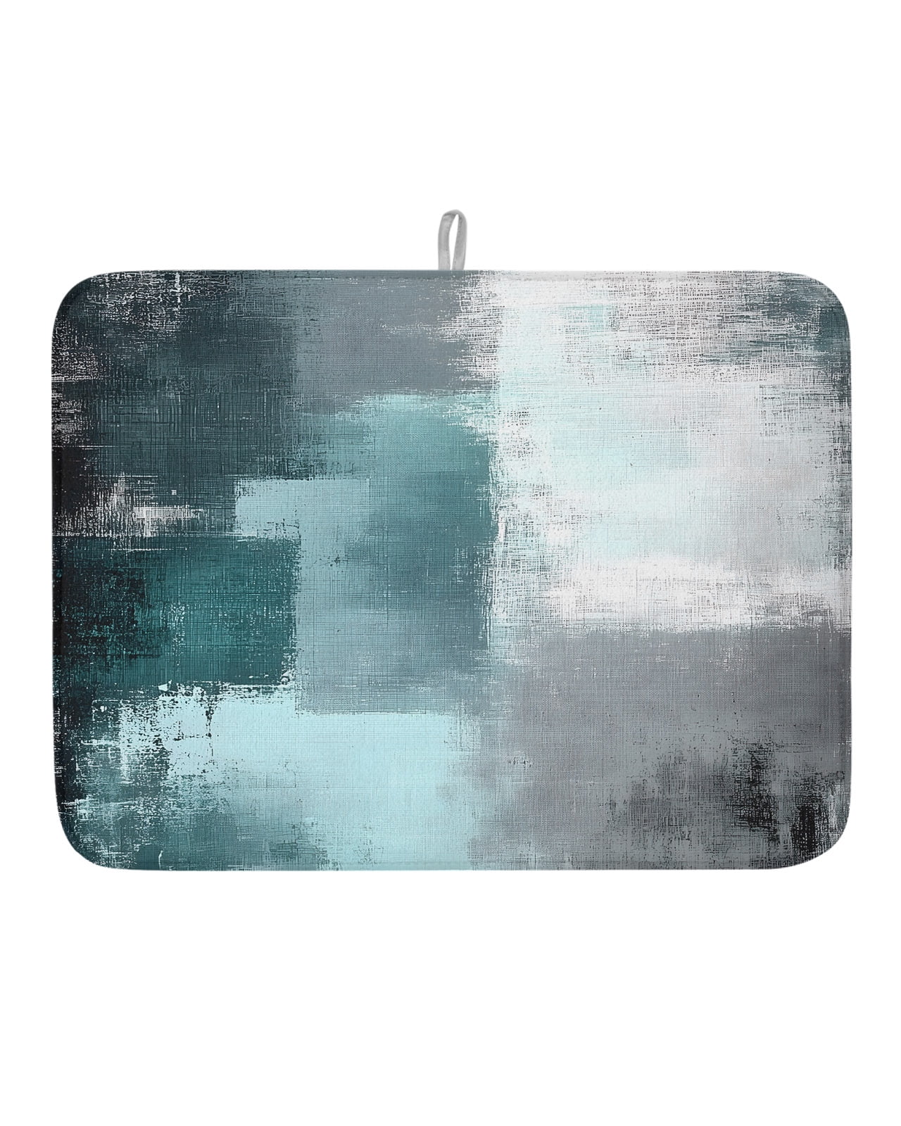 Abstract Color Block Bronze Gray Dish Drying Mats for Kitchen Counter ...