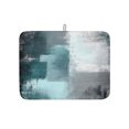 Abstract Color Block Bronze Gray Dish Drying Mats for Kitchen Counter ...