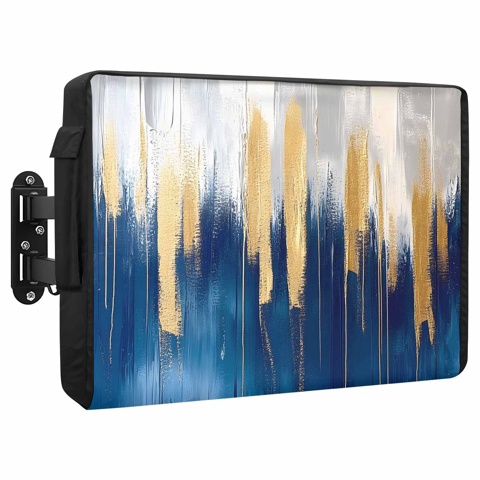 Abstract Color Block Outdoor TV Cover 36 to 39 Inch Navy Block ...