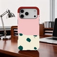 Abstract Color Block Polka Dot Phone Case, Modern Paint Splash Cover ...