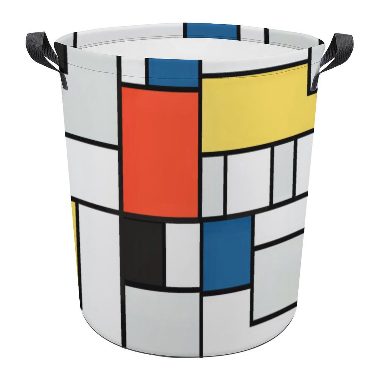 Abstract Color Block Print Foldable Laundry Basket for Clothes Storage ...