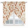 Abstract Color Block Swag Curtain Valance for Window 2 Panels Modernism ...