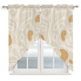 Abstract Color Block Swag Curtain Valance for Window 2 Panels Modernism ...