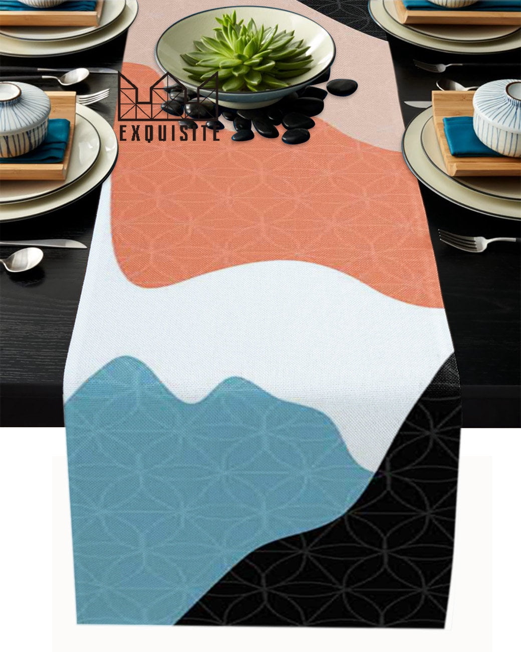 Abstract Color Gradient Color Wedding Table ration Coffee Table r ...