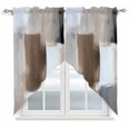 Abstract Color Stitching Swag Curtain Valance for Window 2 Panels Gary ...