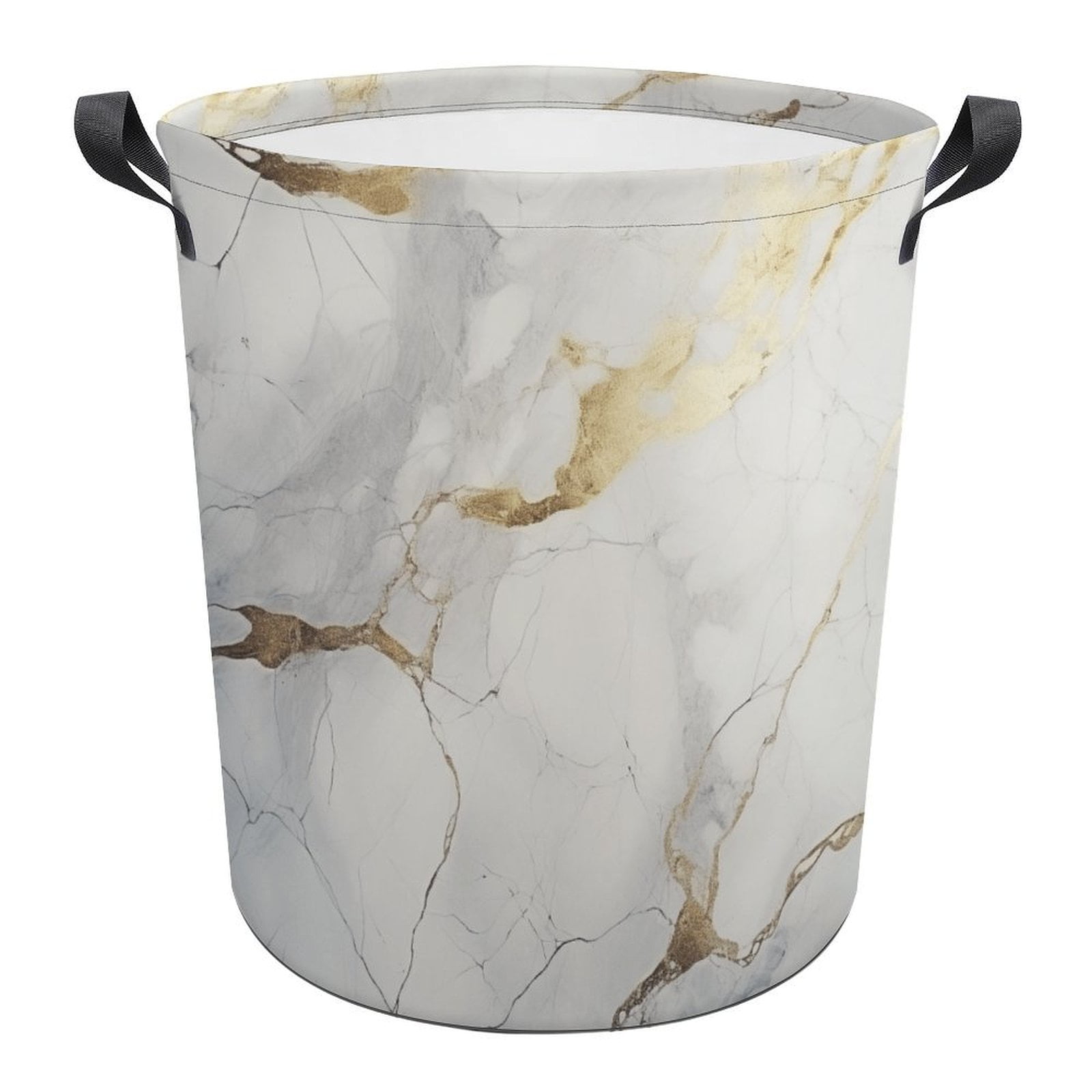 Abstract Colored Marble Print Foldable Laundry Basket for Clothes ...