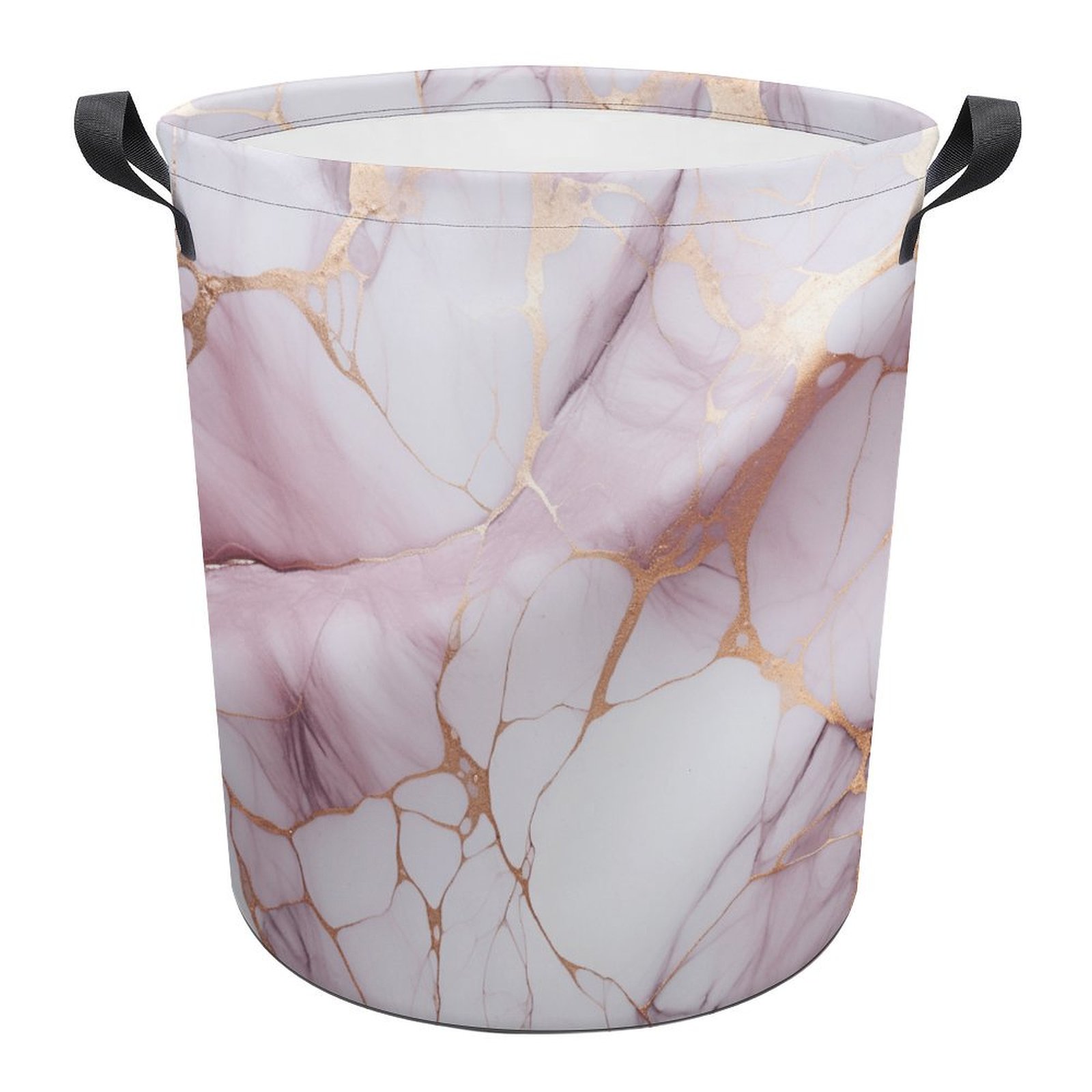 Abstract Colored Marble Print Foldable Laundry Basket for Clothes ...