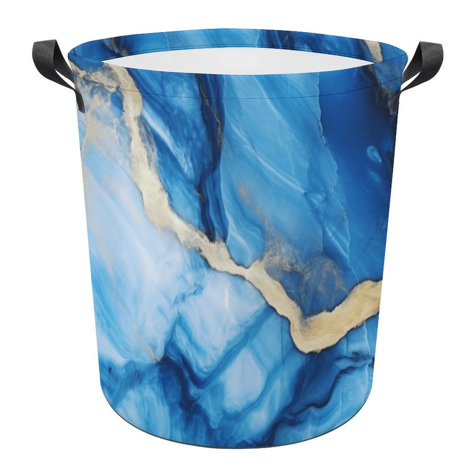 Abstract Colored Marble Print Foldable Laundry Basket for Clothes ...